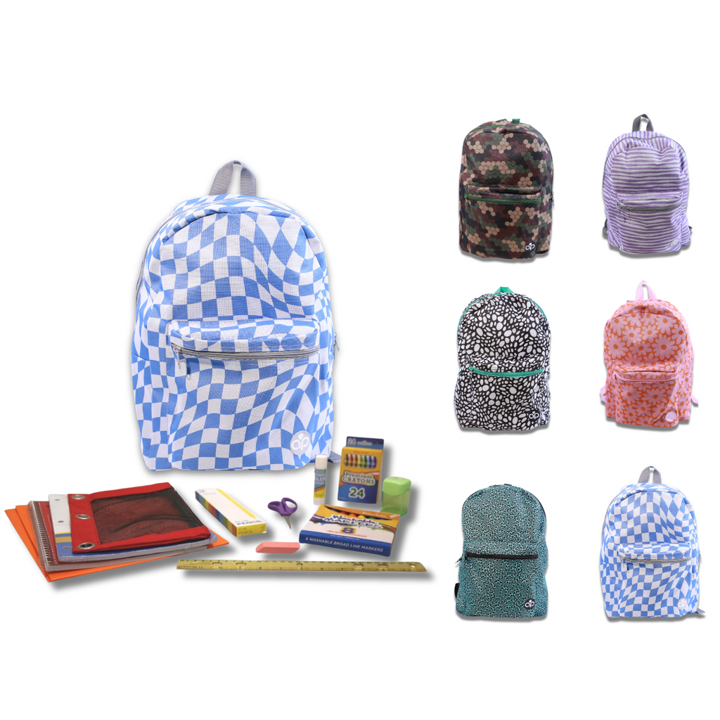 Wholesale 1st-5th Grade Essentials Kit (54 Items) in 17'' Standard BP – BLU School Supplies