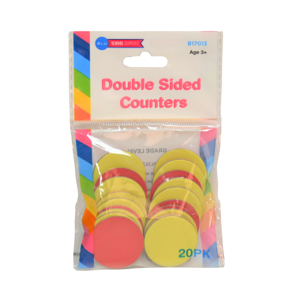 Wholesale Double Sided Counters, 20pk – BLU School Supplies