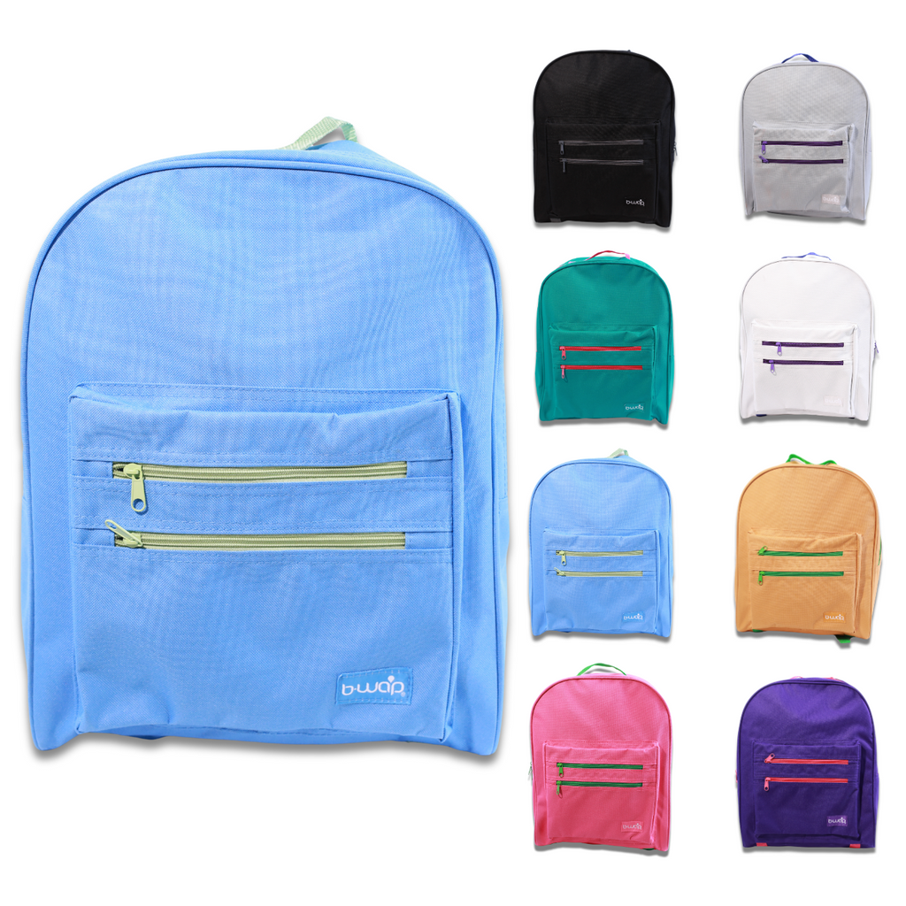 16" Classic Backpacks ($5.95 per Bag | 24 per Case) Assorted Colors ...