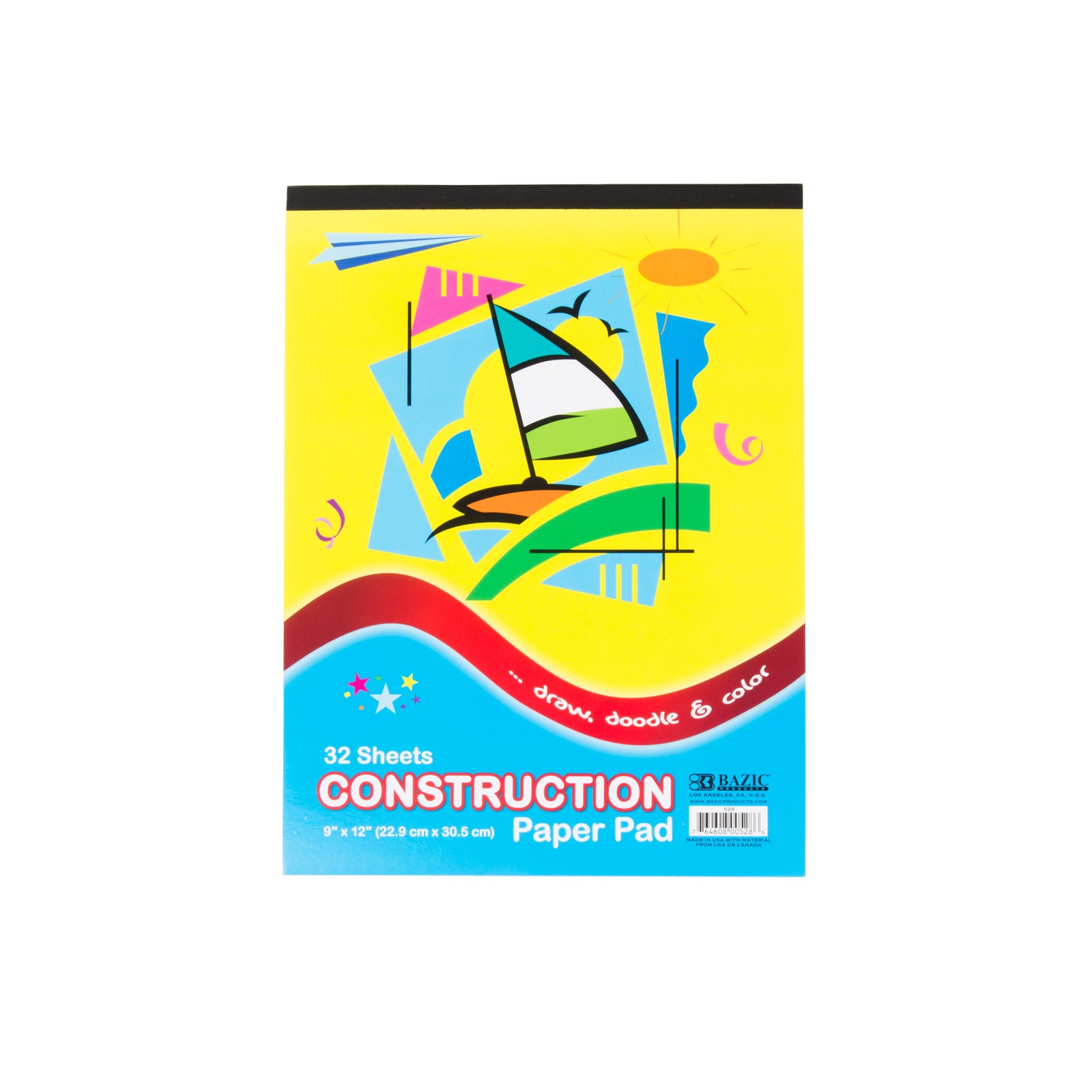 Construction Paper Pad, 9" x 12"($1.38 Per Pad | 48 Per Cases) – BLU ...